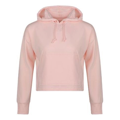 Nike Yoga Jersey Crop Hoodie - Pink