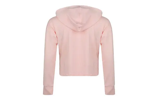 Nike Yoga Jersey Crop Hoodie - Pink