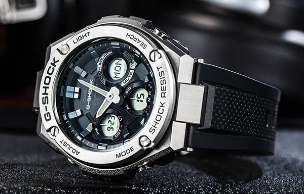 Casio G-shock G-steel Stainless Steel And Resin Watch - Black