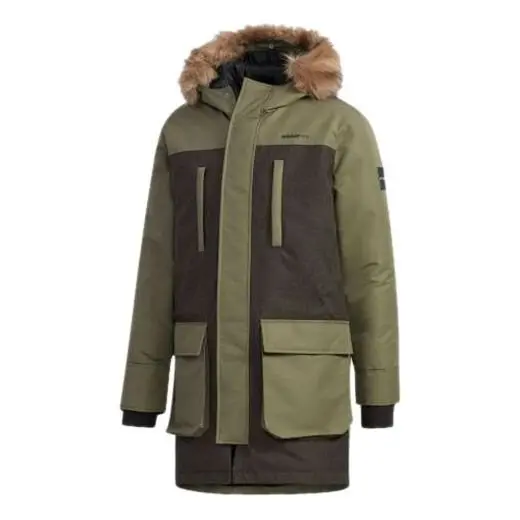 Adidas Hooded Down Parka - Khakibrown