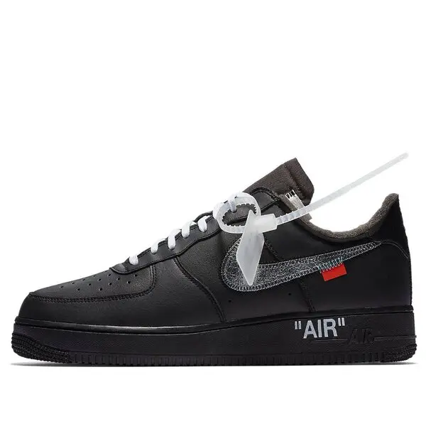Nike X Off-white Air Force 1 Low '07 'moma' Sneakers - Black