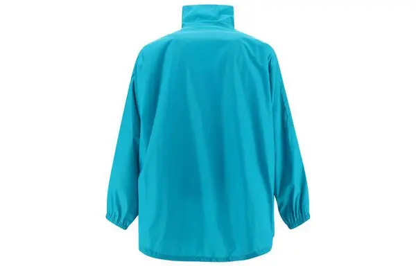 Balenciaga Logo Zip-up Jacket - Teal