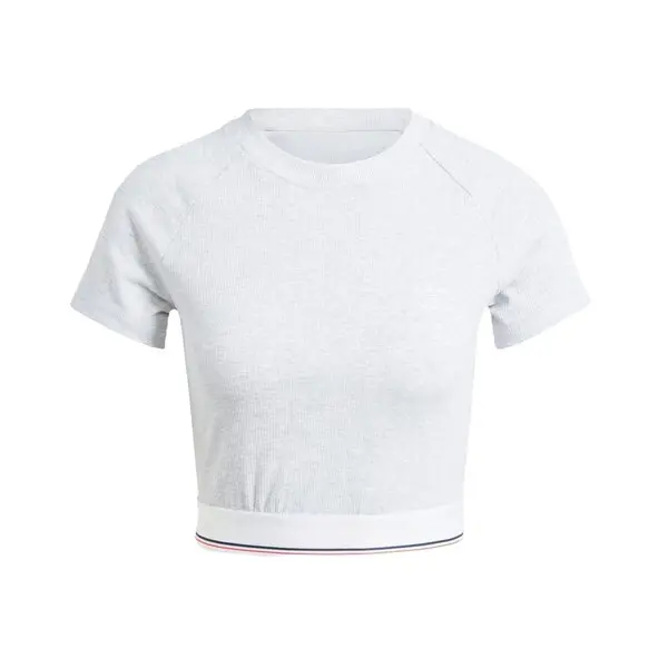 Adidas Cs Rib Cropped T-shirt - White