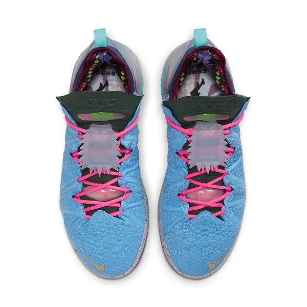Nike Lebron 18 Ep 'best Of 1-9' Athletic Sneakers - Blue