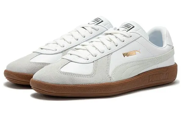 PUMA Army Trainer Low Top Sneakers - White/gray