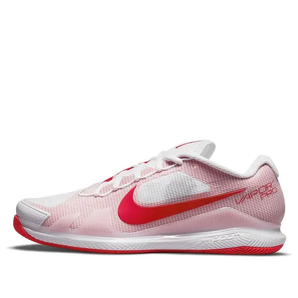 Nike Court Air Zoom Vapor Pro Tennis Shoes - White/red