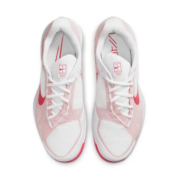 Nike Court Air Zoom Vapor Pro Tennis Shoes - White/red