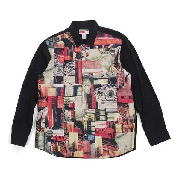 Supreme Fw18 X Comme Des Garcons Shirt Patchwork Button Up Shirt 'multicolor - Multi Color