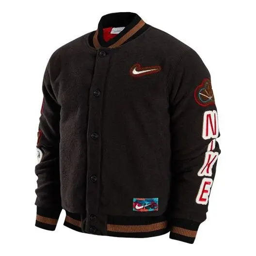 Nike Rabbit Cny" Basketball Jacket - Black/red