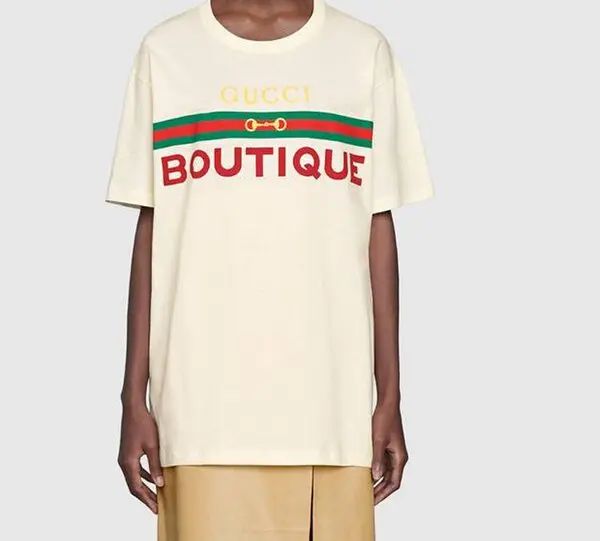 Gucci Boutique Horse Bit Print T-shirt - Creamy
