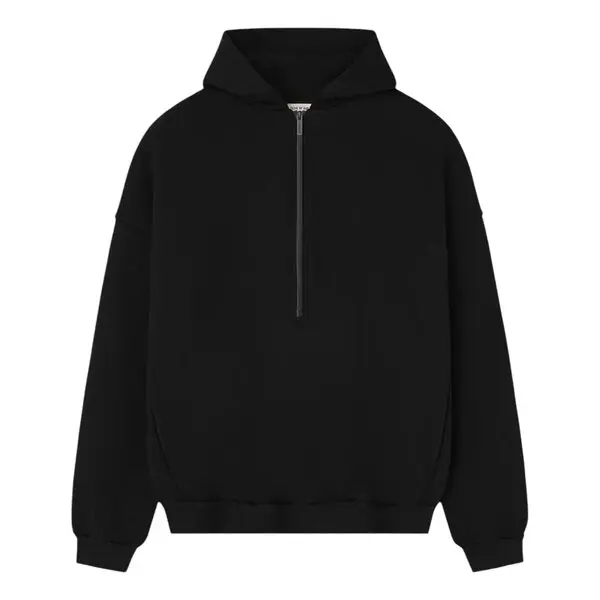 Fear Of God Athletic Halfzip Hoodie - Black