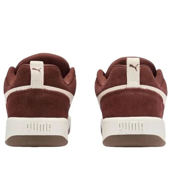PUMA Park Lifestyle Raw Sneakers - Dark Brown Red/ivory