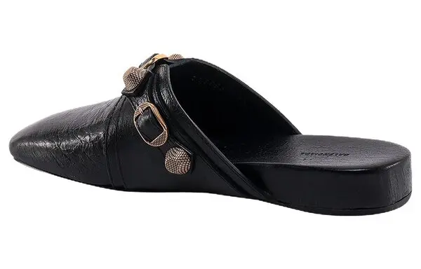 Balenciaga Cagole Mules - Black
