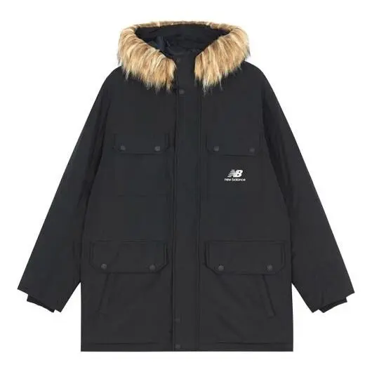 NEW BALANCE Down Parka - Blue/brown