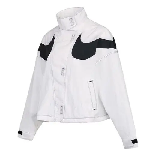 Nike Rpl Swsh Wvn Gx Jkt Jacket Stand-up Collar Jacket - White