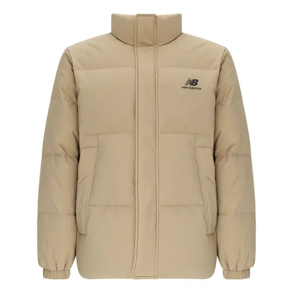 NEW BALANCE Logo Down Jacket - Beige