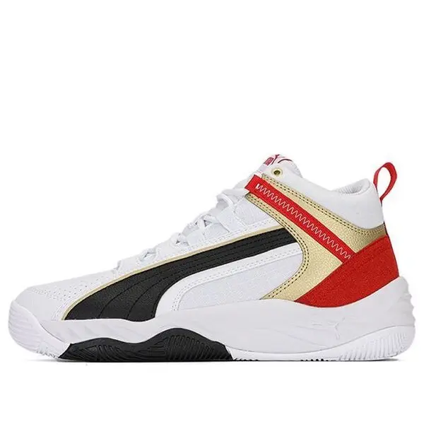 PUMA Rebound Future Evo Mid-top Sneakers - White/black/red