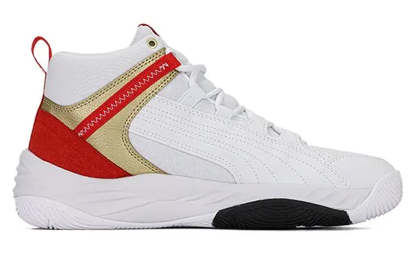 PUMA Rebound Future Evo Mid-top Sneakers - White/black/red