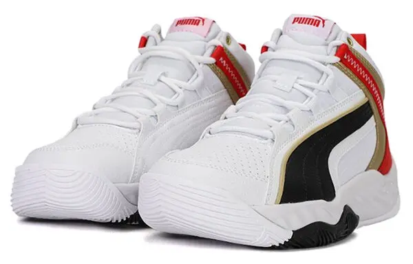 PUMA Rebound Future Evo Mid-top Sneakers - White/black/red