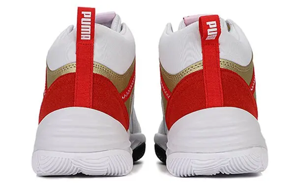 PUMA Rebound Future Evo Mid-top Sneakers - White/black/red