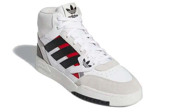 Adidas Drop Step Se High Top Sneakers - White/gray