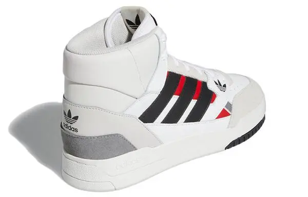Adidas Drop Step Se High Top Sneakers - White/gray