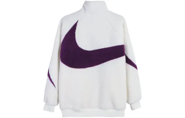 Nike Lamb Velvet Jacket With Large Swoosh Logo