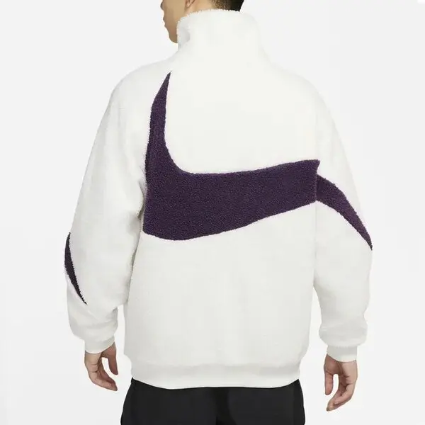 Nike Lamb Velvet Jacket With Large Swoosh Logo