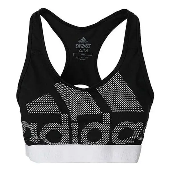 Adidas Donasia Sizing 't Rest Alphaskin Bra - Black/white/grey