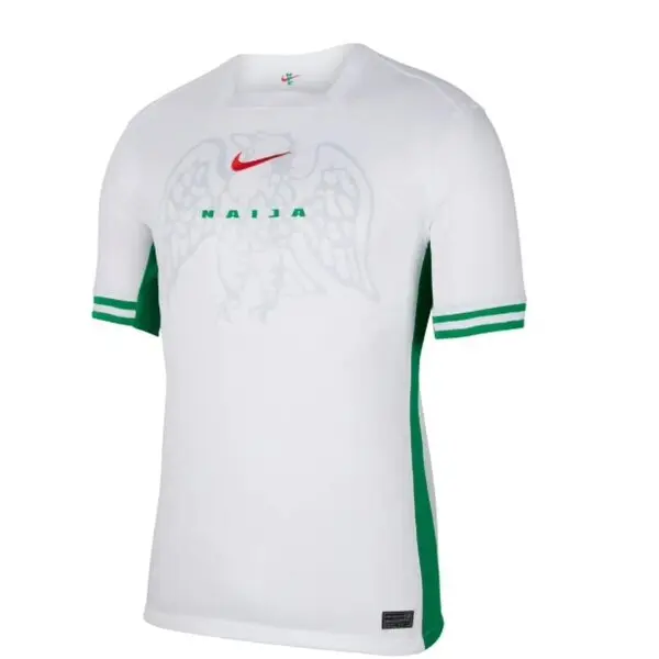 Nike Dri-fit Nigeria 2024 Stadium Home Football Replica Shirt 'white Green - White/green