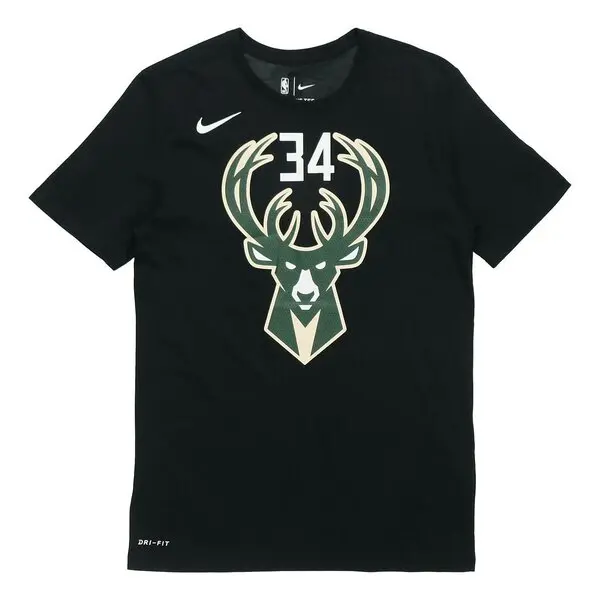 Nike Milwaukee Bucks Giannis Antetokounmpo T-shirt - Black