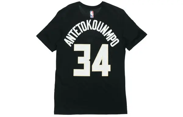Nike Milwaukee Bucks Giannis Antetokounmpo T-shirt - Black