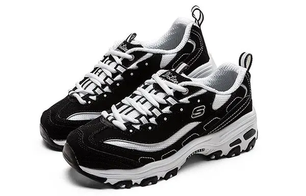 Sketchers D'lites Low-top Sneakers - Black/white