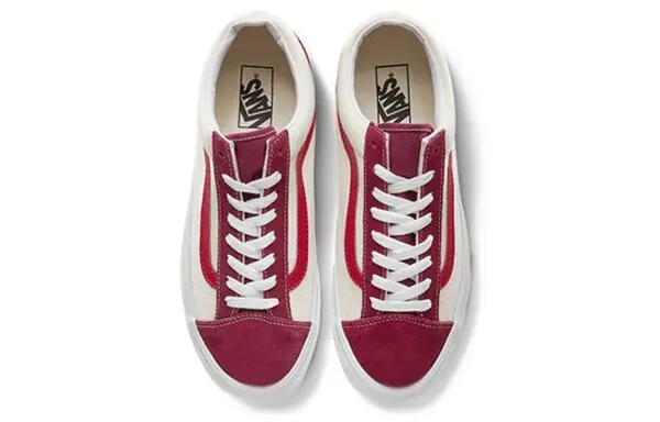 VANS Style 36 Retro Sport Low Top Sneakers - Red/white
