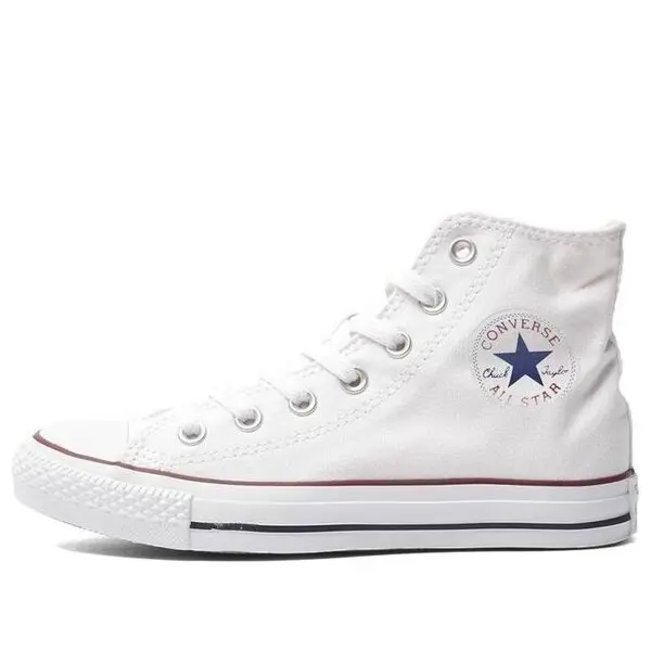 CONVERSE Chuck Taylor All Star White Canvas High Top - White/blue/red