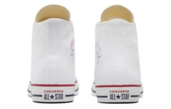 CONVERSE Chuck Taylor All Star White Canvas High Top - White/blue/red
