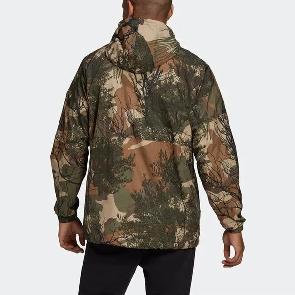 Adidas Originals Half-zip Hooded Pullover Jacket