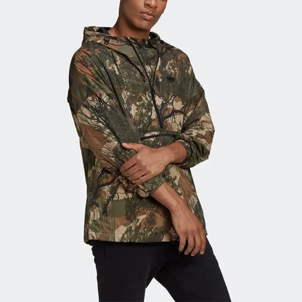 Adidas Originals Half-zip Hooded Pullover Jacket