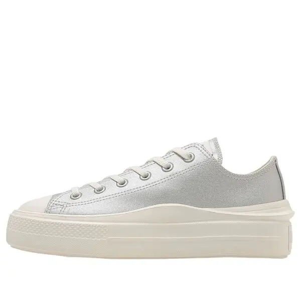 CONVERSE Chuck Taylor All Star Light Platform Sneakers - Silver/white
