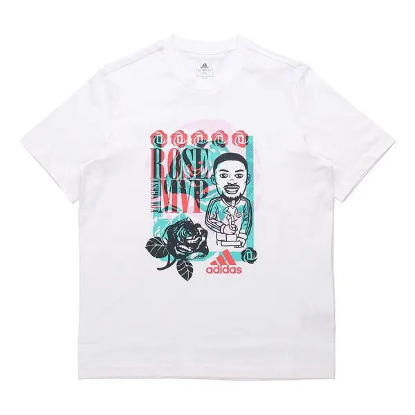 Adidas Rose Avatar Mvp Graphic T-shirt - White