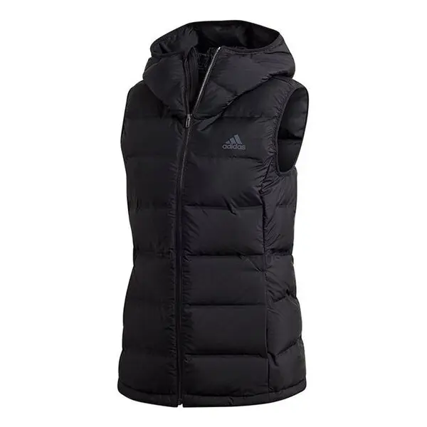 Adidas Padded Down Vest With Hood - Black