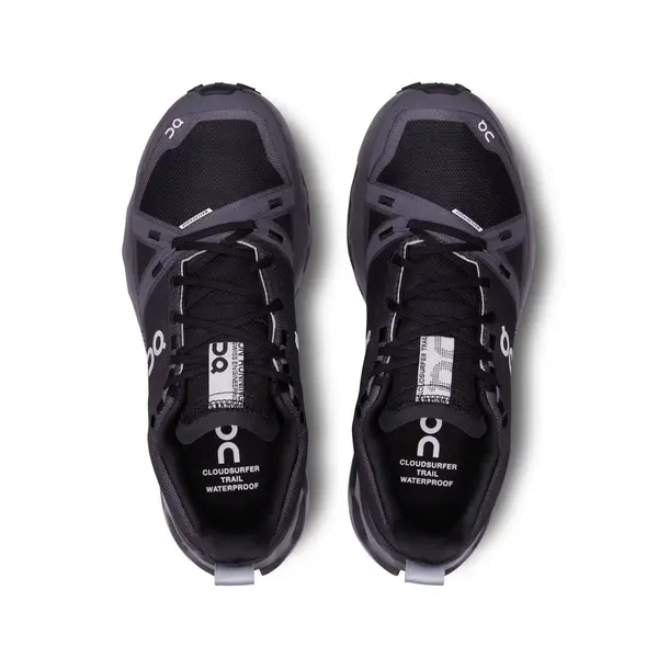 On Cloudsurfer Trail Waterproof Sneakers - Black