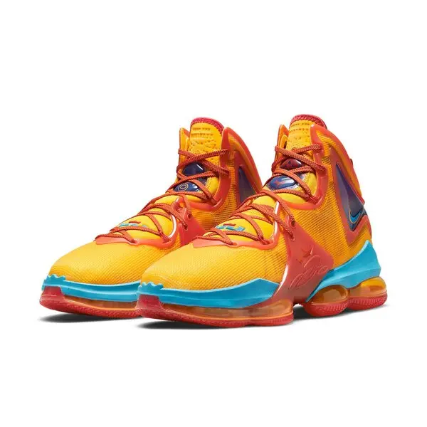 Nike Lebron 19 Ep "tune Squad" High Top Sneakers - Red/orange/yellow