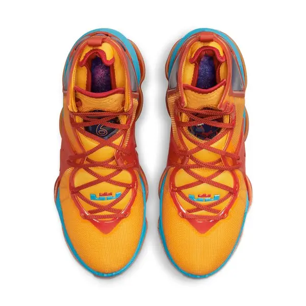 Nike Lebron 19 Ep "tune Squad" High Top Sneakers - Red/orange/yellow