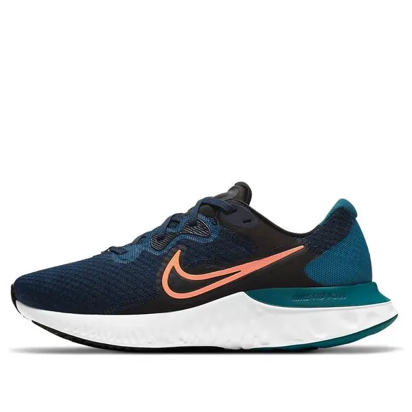 Nike Renew Run 2 Athletic Sneakers - Blue/orange/black