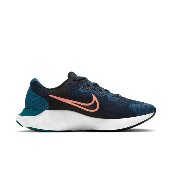 Nike Renew Run 2 Athletic Sneakers - Blue/orange/black