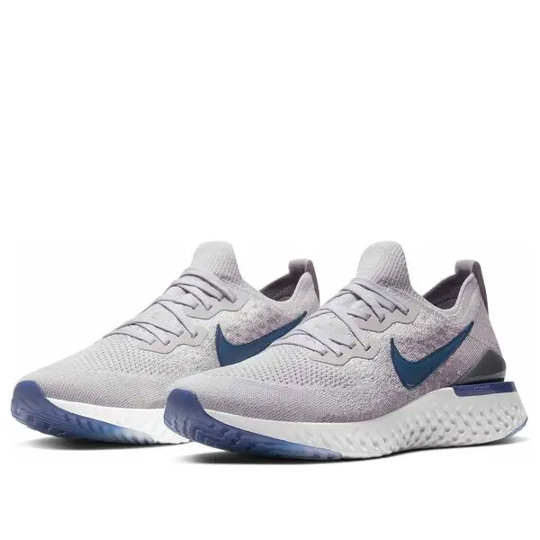 Nike Epic React Flyknit 2 Athletic Shoes - Grey/blue