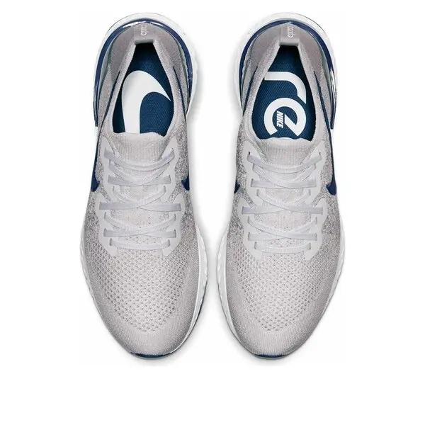 Nike Epic React Flyknit 2 Athletic Shoes - Grey/blue
