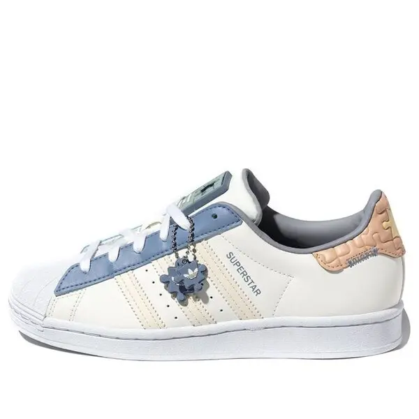 Adidas Superstar Low Top Sneakers - White/blue/pink