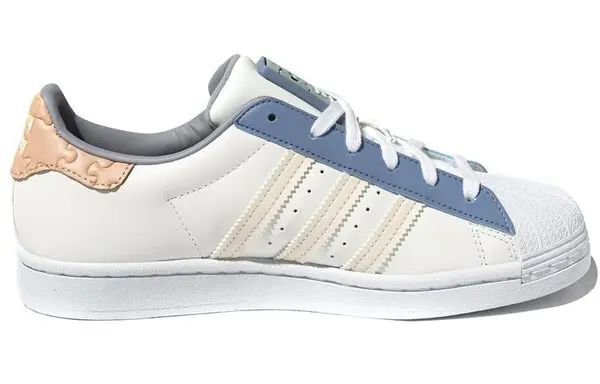 Adidas Superstar Low Top Sneakers - White/blue/pink